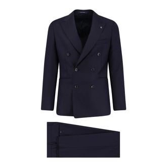 Tagliatore Super 110s Schurwollanzug - - Suits - Herren - Blau - XL