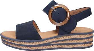 Gabor Femme, Chaussures, Bleu, Taille: 37 EU Sandale compens&eacute;e