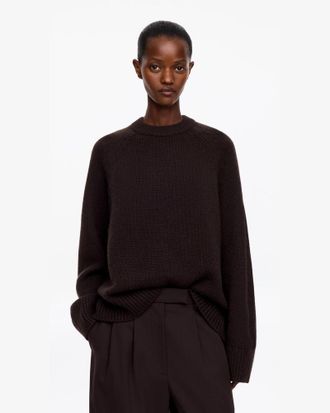 Arket Dicker Pullover Aus Reinem Kaschmir -Braun