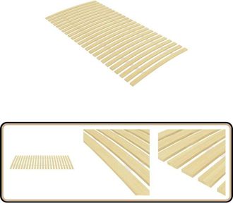 vidaXL Lattenrost mit 24 Latten 100x200 cm - Holz Lattenrost - Lattenrost 100x200 - Bettenrahmen - Kinderbett - Jugendzimmer