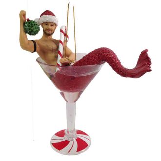 December Diamonds Merman Ornament, Mistelzweig Weihnachtsmann