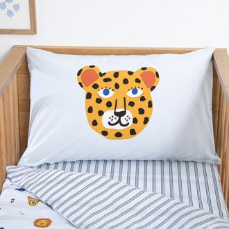 La Redoute Interieurs Taie Doreiller B&eacute;b&eacute; En Percale De Coton Imprim&eacute; Animaux Petite Savane
