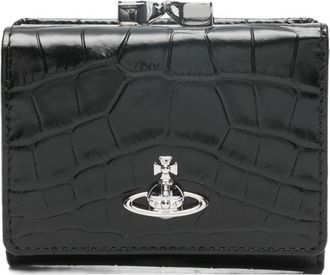 Vivienne Westwood Femme, Accessoires, Noir, Taille: ONE Size Small Frame Wallet