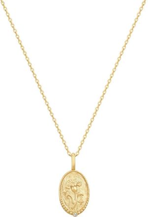 Glanzst&uuml;cke M&uuml;nchen Halskette - Sterling Silber Halskette Zirkonia Geburtsblume Ja - Gr. unisize - in Gold - f&uuml;r Damen