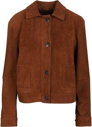 Max Mara Lederjacke - Braun
