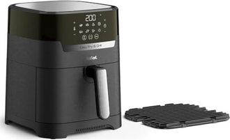 T-fal Easy Fry & Grill Precision Hei&szlig;luftfritteuse 4,2 L - 2-in-1 Airfryer mit Grillplatte & D&ouml;rrfunktion, 8 Programme, 80-200 &deg;C, Extra-Crisp-Technologie, 