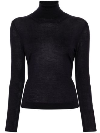 Tom Ford Fein gestrickter Rollkragenpullover - Blau