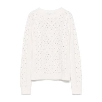 Max Mara Femme, Pulls, Blanc, Taille: 40 FR Luxury Tricots Onde