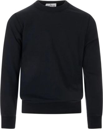 Stone Island Homme, Sweatshirts et sweats &agrave; capuche, Bleu, Taille: S Cotton Fleece SweaT-shirt
