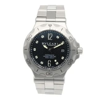 Bulgari Pre-owned Acier inoxydable montres - Homme - Pre-owned - Noir - Taille: ONE Size