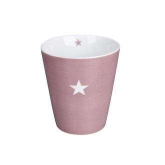 Krasilnikoff Happy Mug - HM1165- Colourful Star, dusty rose