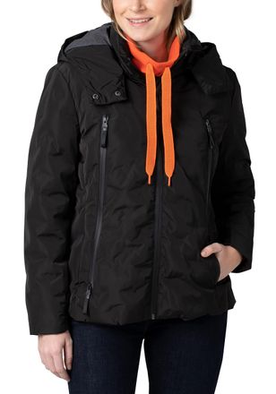 Timezone Damen Bonded Jacket, ultra black, XS