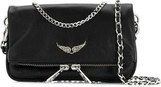 Zadig&Voltaire Femme, Sacs, Noir, Taille: ONE Size Rock Nano Grained Clutch