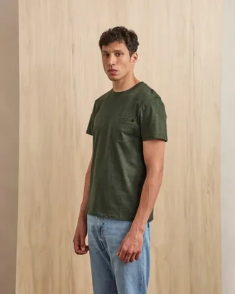 Faguo T-shirt vert coton