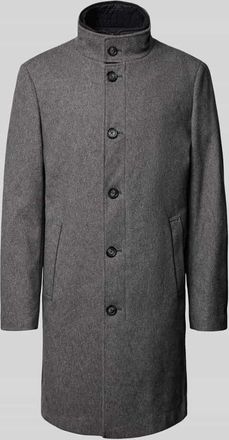 Christian Berg Kurzmantel mit Stehkragen und Eingrifftaschen