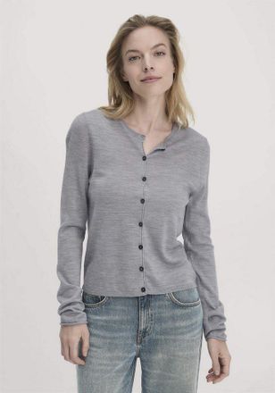 Hessnatur Strickjacke Regular aus reiner Bio-Merinowolle (1-tlg)