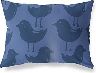 Bonamaison Le Jardin du Lin Kissenbezug Zierkissenbezug Blau Kissenbezug, Für Bett, Auto, Sofa, Haus, Wohnzimmer, Schlafzimmer, Dekoration, 45x60 Cm - Entworfen 