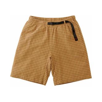Gramicci Homme, Shorts, Beige, Taille: S Shorts Texturés en Seersucker avec Taille Élastique