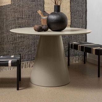 M&S Collection M&s - Table à manger ronde 120x76 cm beige