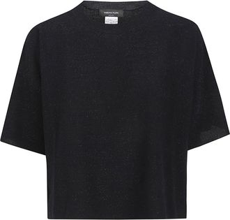 Fabiana Filippi Femme, Pulls, Bleu, Taille: 40 FR Tricot ras du cou