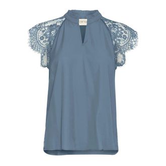 Cream Blouses - Femme - Blouses et Chemises - Bleu - Taille: 40 FR