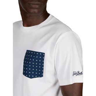 MC2 Saint Barth T-shirt Blanche droit uni en coton