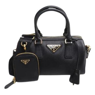 Prada Pre-owned Saffiano Lux 2way Shoulder Bag - Femme - Pre-owned - Noir - Taille: ONE Size