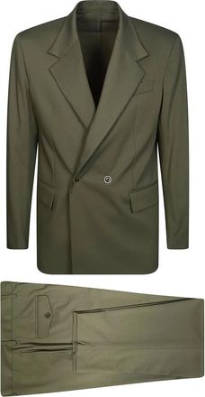 Mars&eacute;m Marsem, Homme, Costumes, Vert, Taille: XL Abito DP 2 Bottoni Pantalone Slim Fit