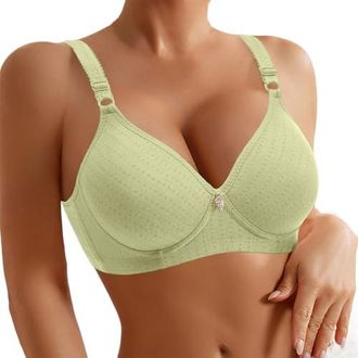 Generic Soutien-gorge 2026 pour femme - Couverture compl&egrave;te de luxe - Convertible &agrave; armatures, vert clair, 64