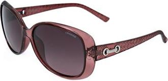 Polaroid P8430 C6T/MR PURPLE Sunglasses Womens Injected, Standard, 58