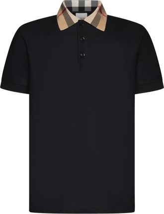 Burberry Homme, Tops, Noir, Taille: M Cody Polo
