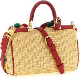 Dolce & Gabbana Raffia Top Handle Bag - Multicolor