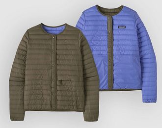 Patagonia Lw Reversible Down Sweater Strickjacke basin green
