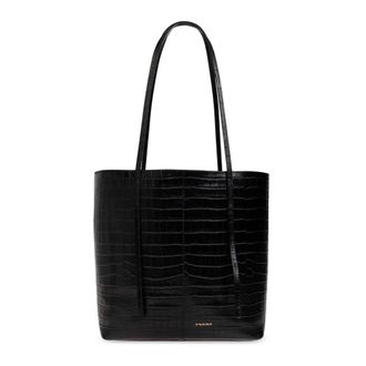 By Malene Birger Femme, Sacs, Noir, Taille: ONE Size Abilso Croco Leather Tote