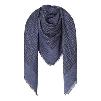 Fendi FF Shawl - - Accessories - Damen - Blau - ONE SIZE