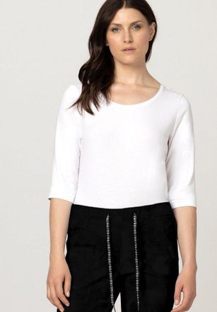 bianca Kurzarmshirt DIELLA im cleanen Look mit verl&auml;ngertem Halbarm