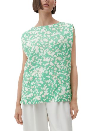 s.Oliver Black Label Womens 2126939 Blusentop, gr&uuml;n|Mehrfarbig 73A0, 42