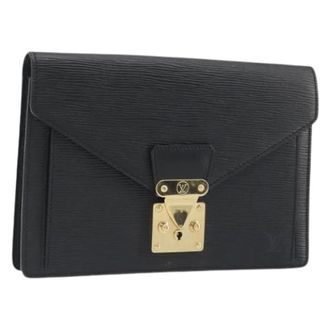 Louis Vuitton Pre-owned Pochette Sellier Dragonne - Femme - Pre-owned - Noir - Taille: ONE Size