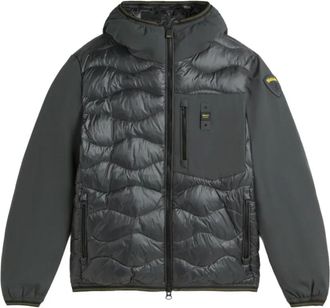 Blauer Homme, Vestes, Gris, Taille: L Veste matelass&eacute;e &agrave; capuche Albert