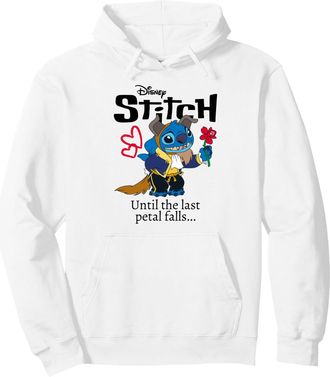 Disney Stitch Until The Last Petal Falls Valentine Pullover Hoodie