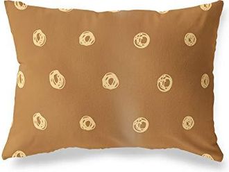 Bonamaison Le Jardin du Lin Kissen Zierkissenbezug Brauntöne Kissenbezug, Weich Bequem, Für Zuhause Autos Büro Sofa Wohnzimmer Couch Schlafzimmer Dekor, 35x50 Cm