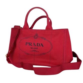 Prada Pre-owned Canvas prada-taschen - - Pre-owned - Damen - Rot - ONE SIZE