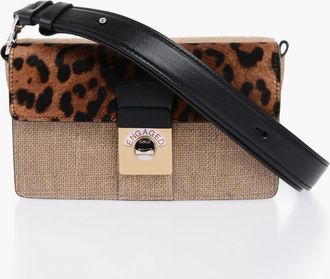 Maison Margiela Two-Tone Crossbody Bag With Animalier Detail Maison Margiela