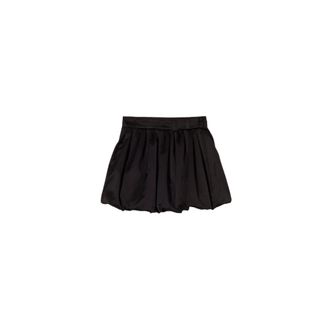 Plan C Balloon Mini Skirt - - Skirts - Damen - Schwarzk - XS
