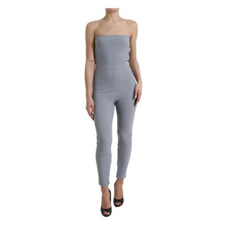Dolce & Gabbana Tr&auml;gerloser Bodycon Jumpsuit - - Jumpsuits & Playsuits - Damen - Grau - S