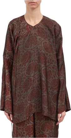 Uma Wang UMA Wang, Femme, Blouses et Chemises, Multicolore, Taille: 38 FR Tanesha Top in Viscosa e Cupro