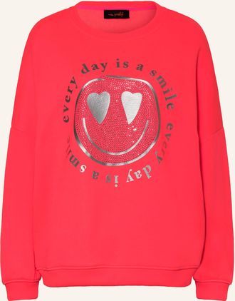 Miss Goodlife Miss Goodlife Oversized-Sweatshirt Mit Schmucksteinen pink