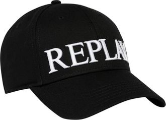 Replay Unisex Baseball Cap aus Baumwolle, Black 098 (Schwarz), Onesize
