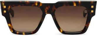 Balmain lunettes de soleil B-Army - Marron