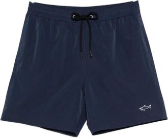 Paul & Shark Homme, Maillots de bain, Bleu, Taille: L Short de bain &agrave; cordon de serrage et logo